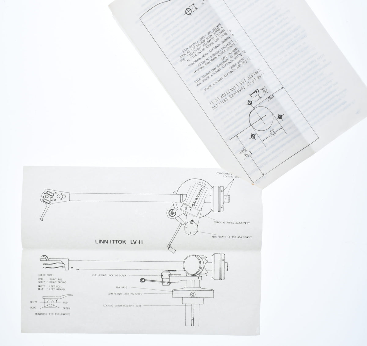 Ittok LV II Set-up Manual (Preowned, Ref 003696) – LP12 Bits