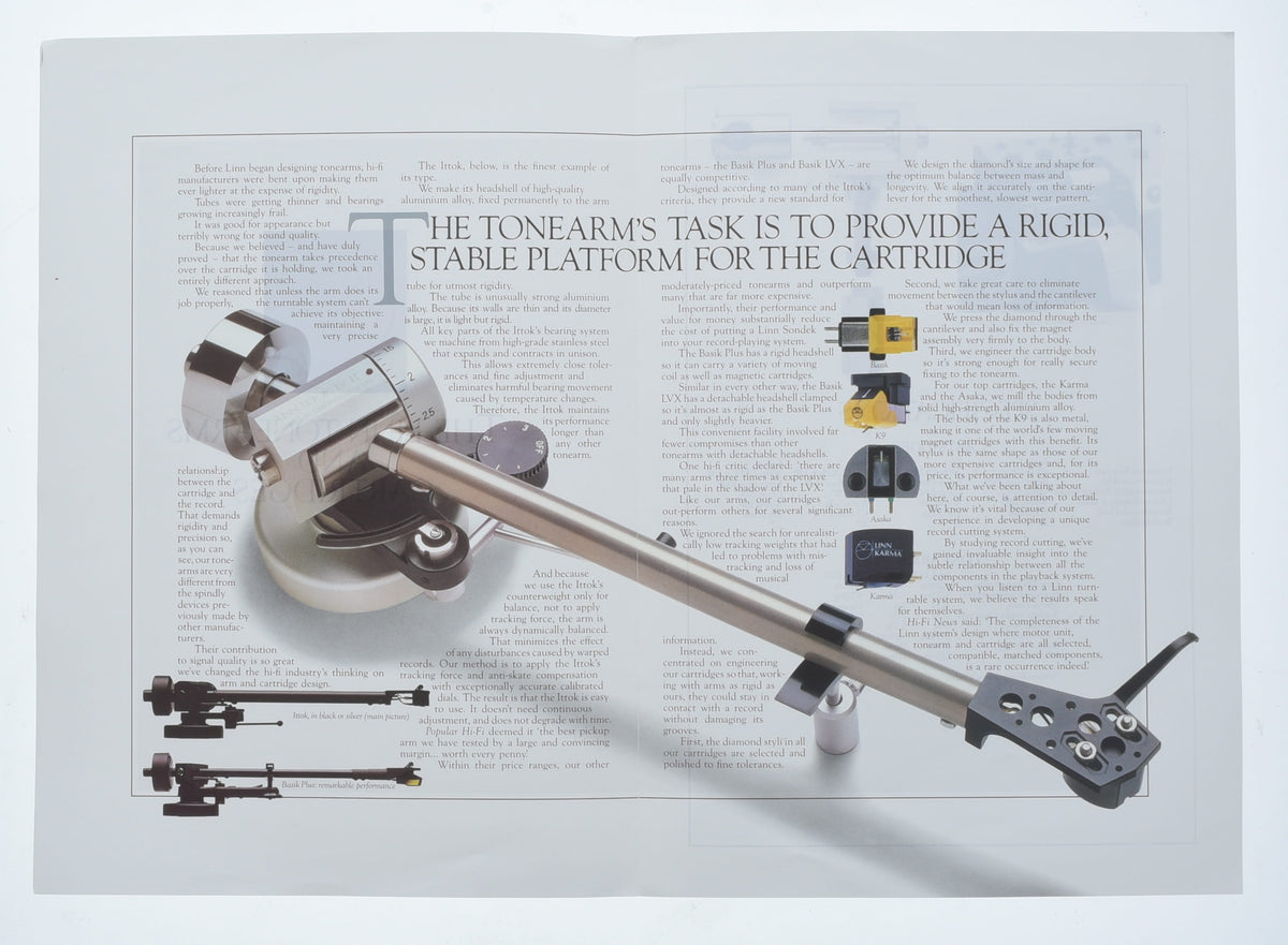 Linn Tonearm Brochure (Preowned, Ref 006888) – LP12 Bits