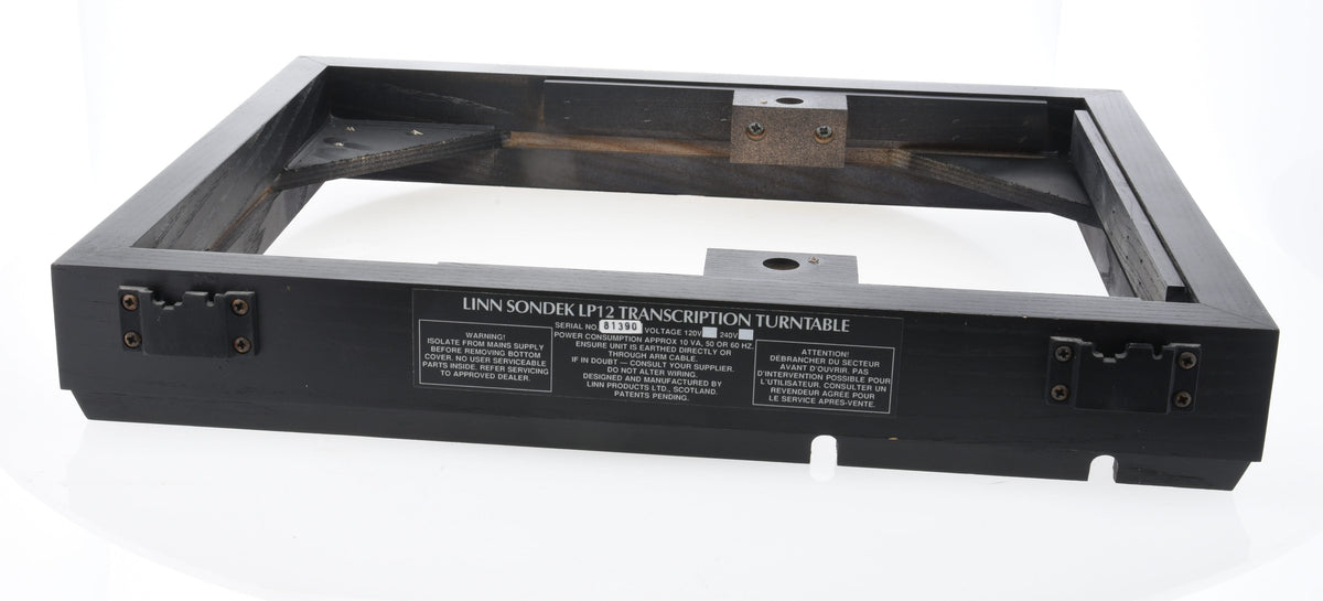 Linn LP12 Black Ash Plinth (Preowned, Ref 003623) – LP12 Bits